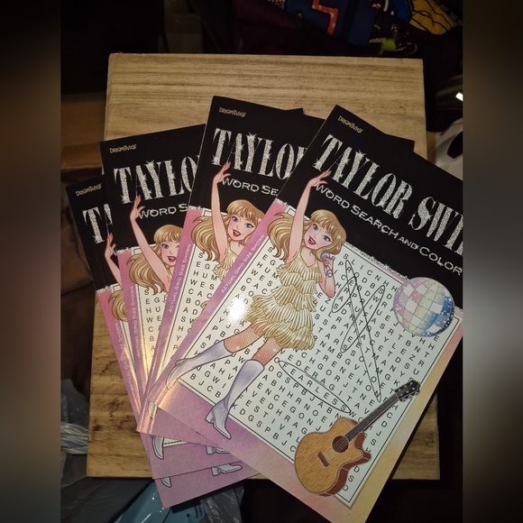 Taylor Swift | Other | Taylor Swift Word Search And Coloring Book Black ...